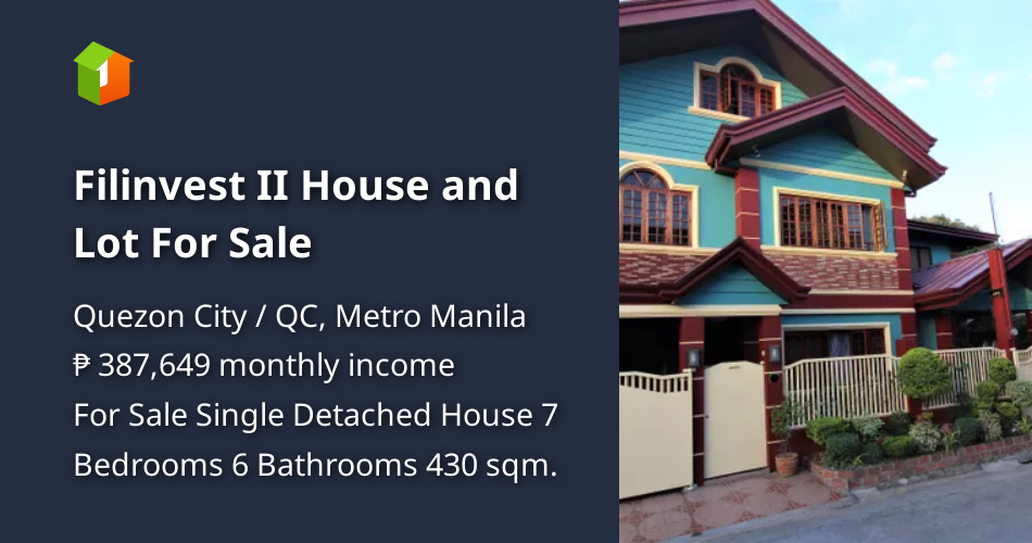 Filinvest II House and Lot For Sale [Houses and Lots 🏘️] (September ...