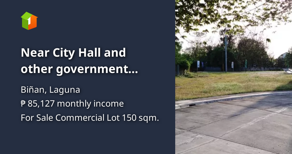 Near City Hall and other government offices. Available thru bank, hdmf ...