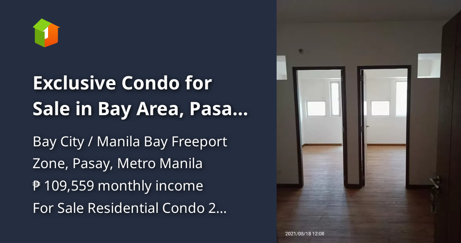 Exclusive Condo for Sale in Bay Area, Pasay A Waterfront Lifestyle ...