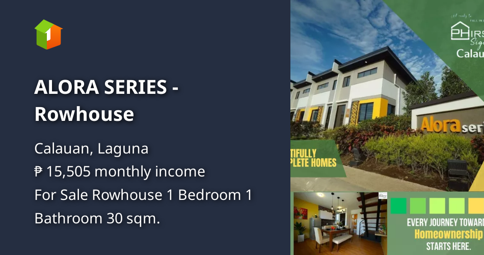 ALORA SERIES - Rowhouse [Houses and Lots 🏘️] (September 2024) in ...