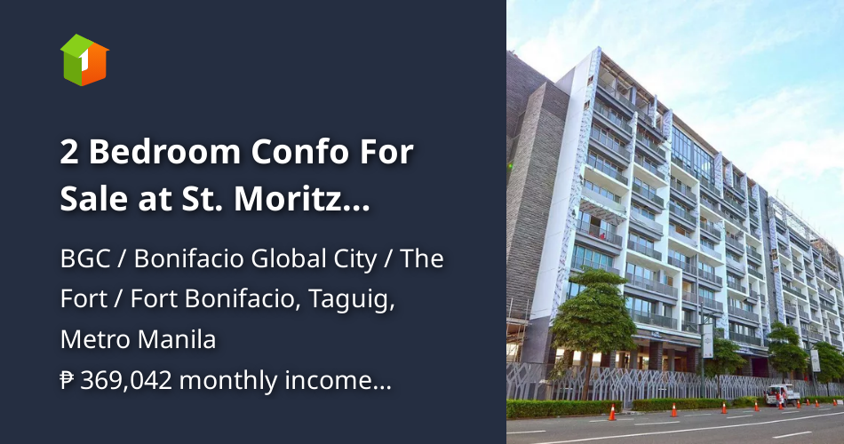2 Bedroom Confo For Sale at St. Moritz Private Estate in McKinley West ...