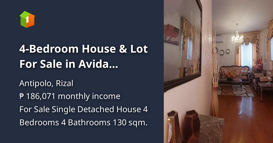 4-Bedroom House & Lot For Sale in Avida Antipolo Rizal [Houses and Lots ...
