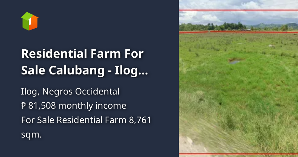 Residential Farm For Sale Calubang - Ilog Negros Occidental [Lots 🚜 ...