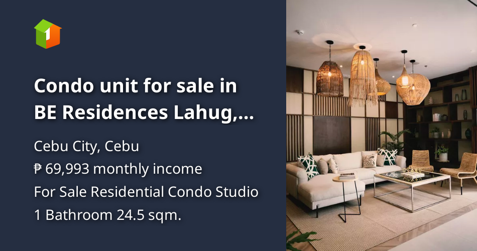 Condo unit for sale in BE Residences Lahug, for as low as 10,038/mon ...