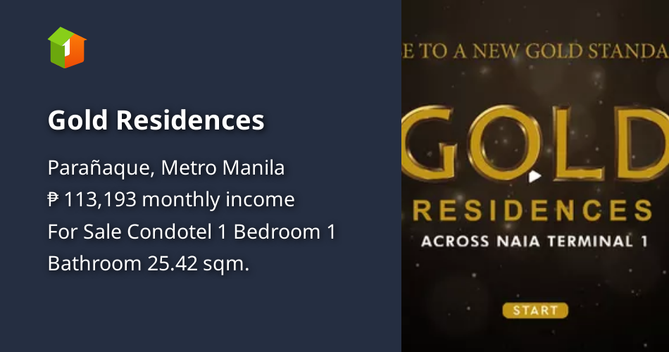 Gold Residences [Condos 🏙️] (June 2024) in Parañaque, Metro Manila for sale