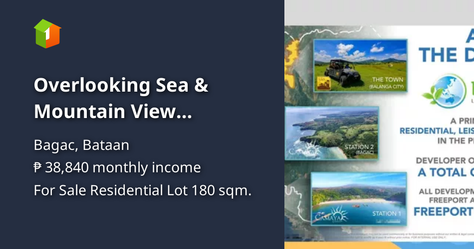 Overlooking Sea & Mountain View Residential Lot with Beach & Golf ...