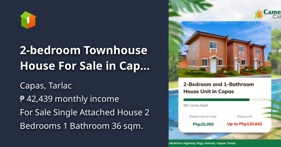 2-bedroom Townhouse House For Sale in Capas Tarlac [Houses and Lots 🏘️ ...