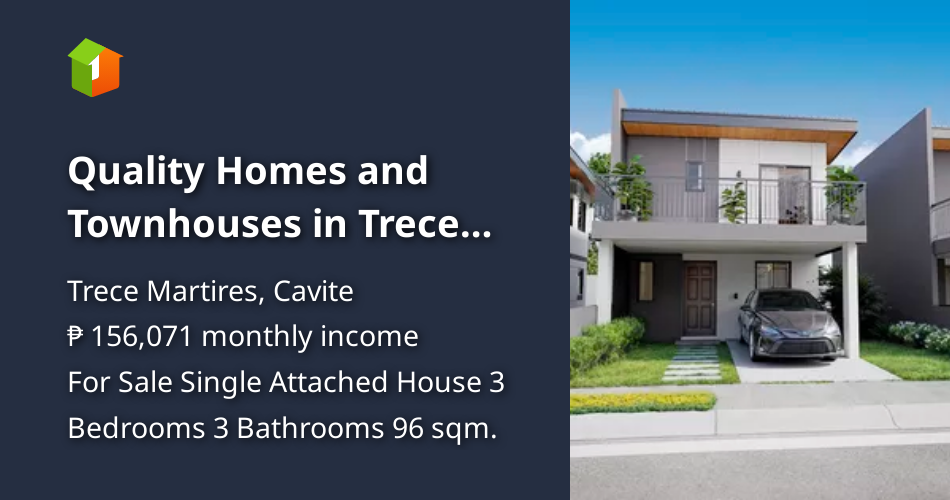 Quality Homes and Townhouses in Trece Martires from Php 3 Million ...