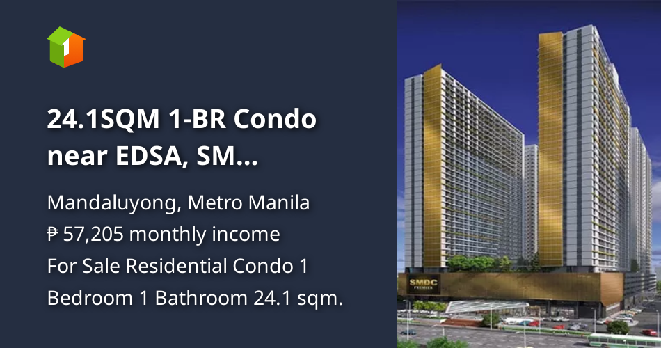 24.1SQM 1-BR Condo near EDSA, SM Megamall, MRT Shaw, MRT Boni [Condos 🏙 ...