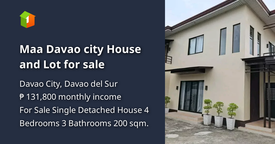 Maa Davao city House and Lot for sale [Houses and Lots 🏘️] (December ...