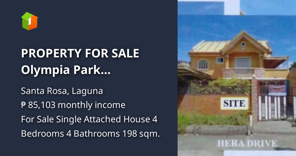 PROPERTY FOR SALE Olympia Park Subdivision,Sta. Rosa City, Laguna ...