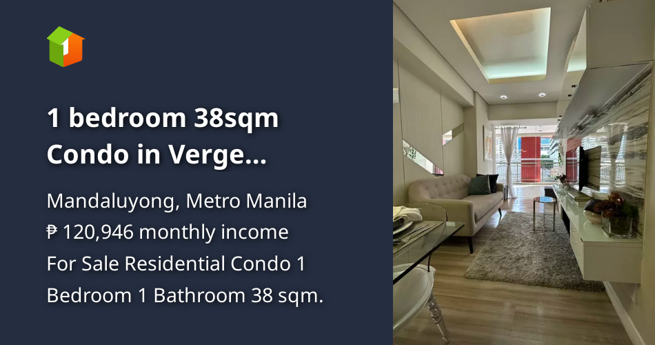 1 bedroom 38sqm Condo in Verge Residences Mandaluyong City [Condos 🏙️ ...