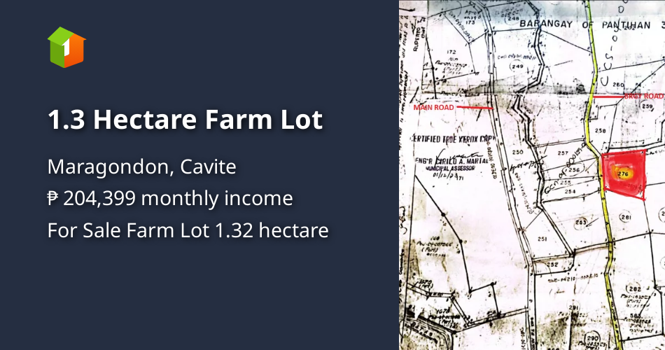 1.3 Hectare Farm Lot [Lots 🚜] (January 2023) in Maragondon, Cavite for sale
