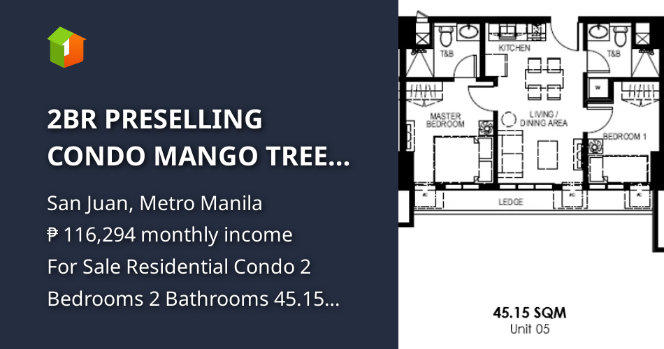 2BR PRESELLING CONDO MANGO TREE RESIDENCES SAN JUAN [Condos 🏙️ ...