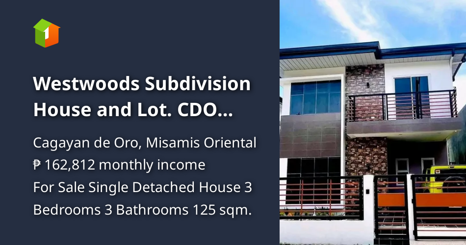 Westwoods Subdivision House and Lot. CDO uptown [Houses and Lots 🏘️ ...