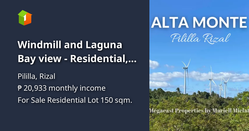 Windmill and Laguna Bay view - Residential, Farm and Commercial Lots ...