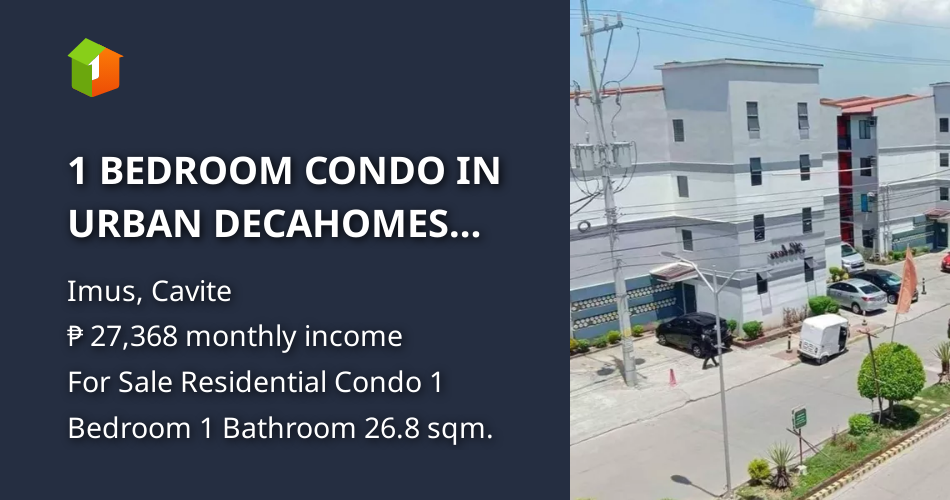 1 BEDROOM CONDO IN URBAN DECAHOMES HAMPTON IMUS CAVITE [Condos 🏙️ ...