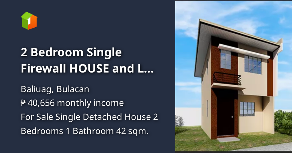 2 Bedroom Single Firewall HOUSE and Lot For sale in Baliuag Bulacan ...