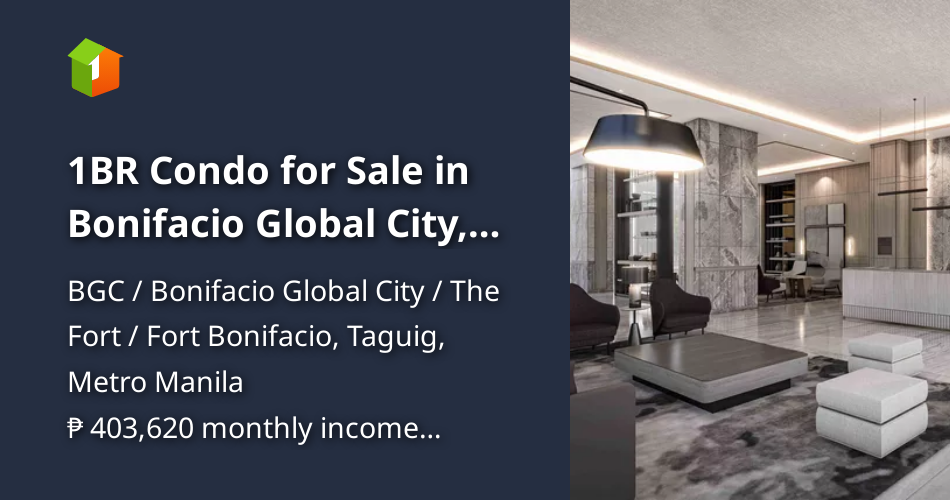 1BR Condo for Sale in Bonifacio Global City, BGC - Park East Place ...