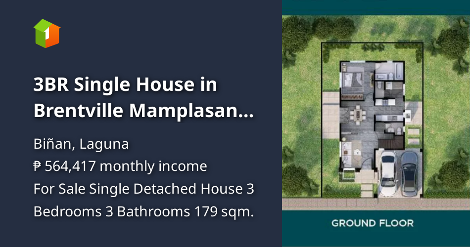 3BR Single House in Brentville Mamplasan Binan Laguna [Houses and Lots ...