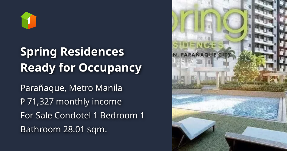 Spring Residences Ready for Occupancy [Condos 🏙️] (July 2025) in ...
