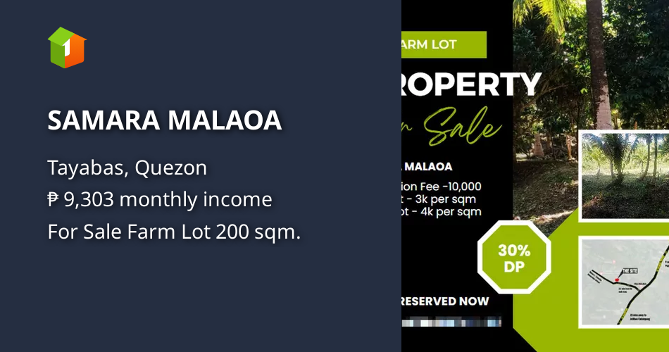 SAMARA MALAOA [Lots 🚜] (March 2023) in Tayabas, Quezon for sale