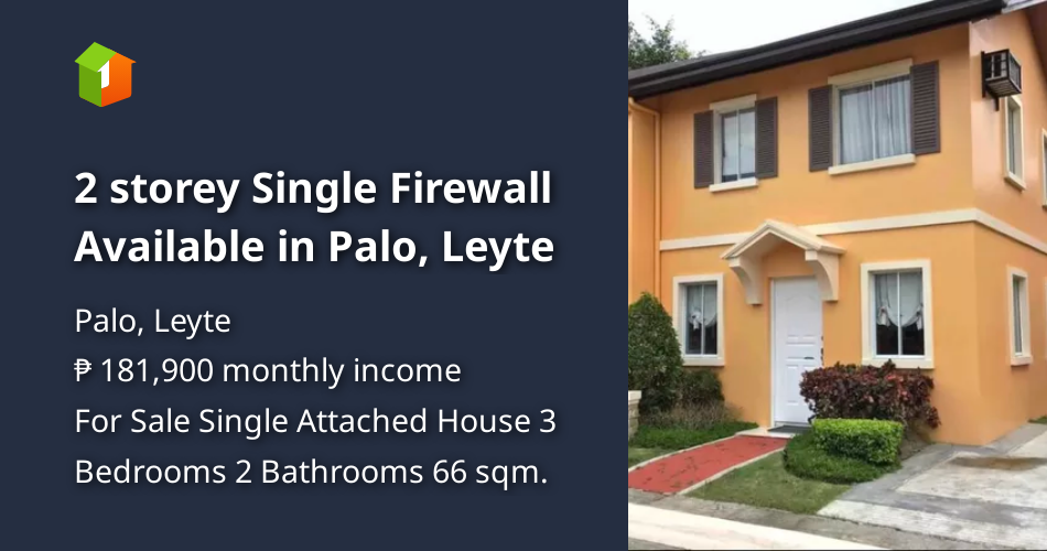 2 storey Single Firewall Available in Palo, Leyte [Houses and Lots 🏘️ ...
