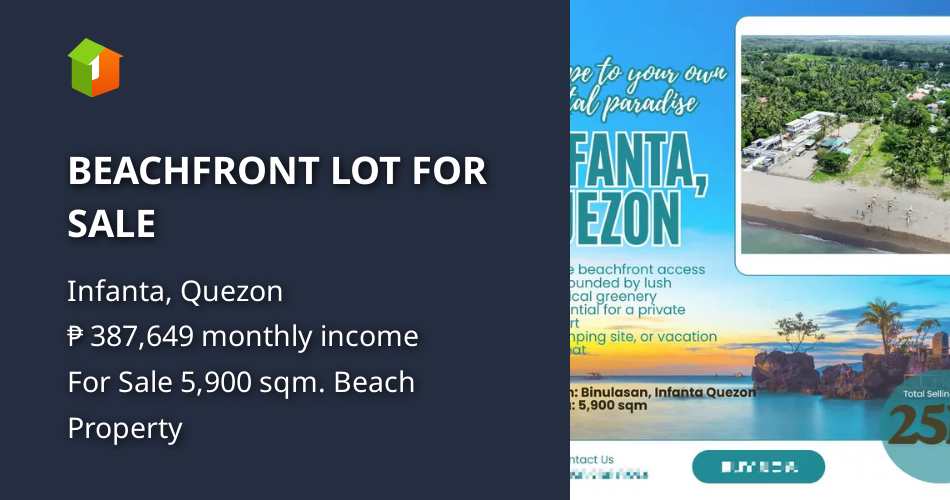 BEACHFRONT LOT FOR SALE [Beach Properties 🏖️] (October 2025) in Infanta ...