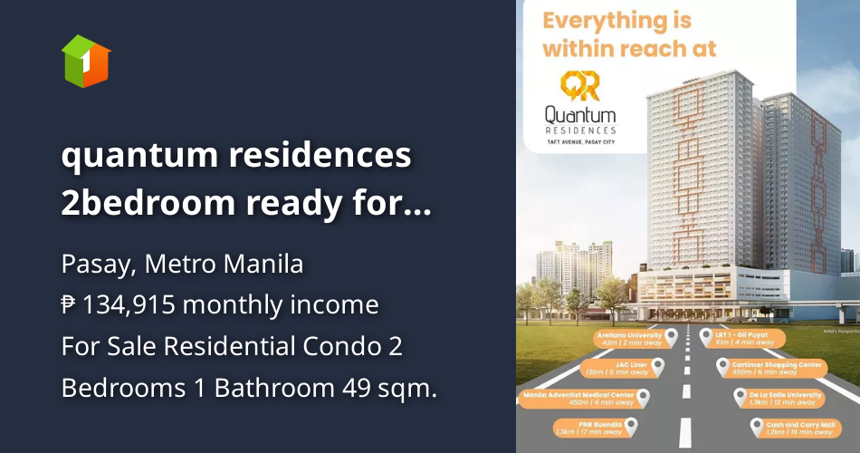 Quantum residences 2bedroom ready for occupancy rent to own for sale ...