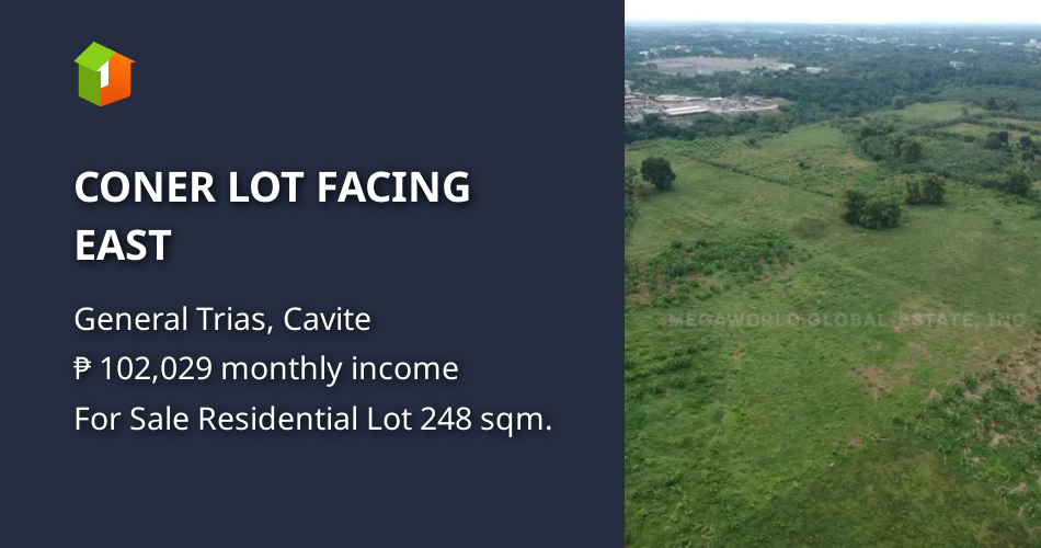 CONER LOT FACING EAST [Lots 🚜] (March 2025) in General Trias, Cavite ...