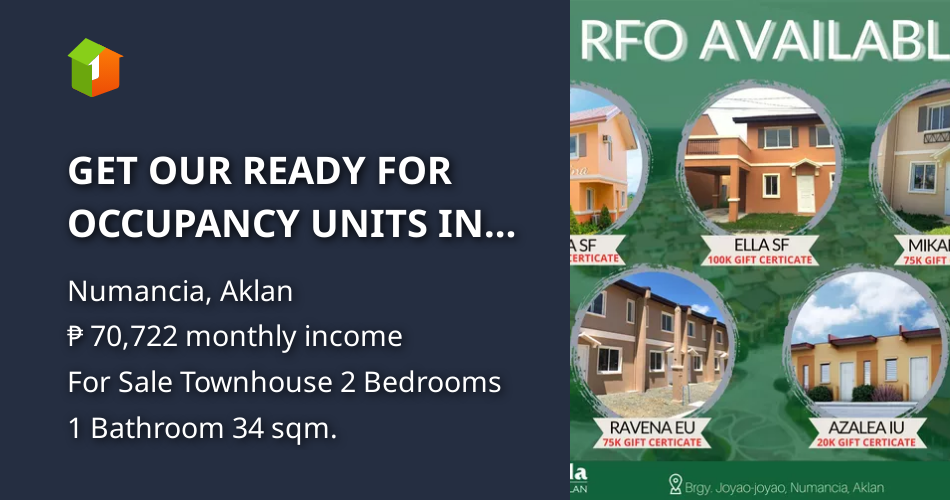 GET OUR READY FOR OCCUPANCY UNITS IN AKLAN! [Houses and Lots 🏘️ ...