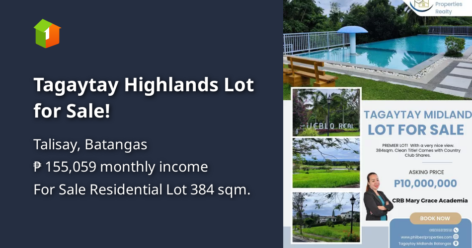 Tagaytay Highlands Lot for Sale! [Lots 🚜] (May 2024) in Talisay ...