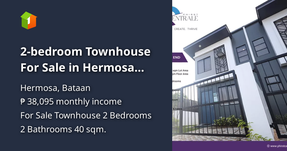 2-bedroom Townhouse For Sale in Hermosa Bataan [Houses and Lots 🏘️ ...