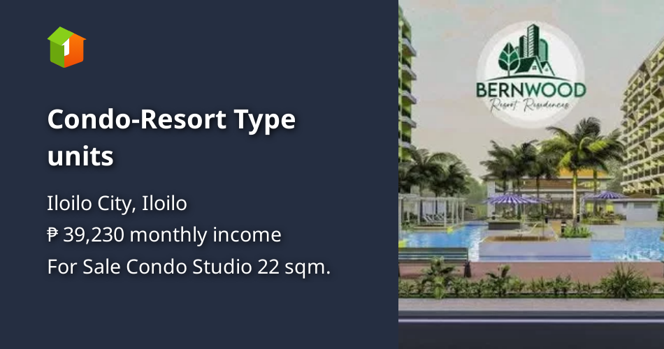 Condo-Resort Type units [Condos 🏙️] (January 2025) in Iloilo City ...