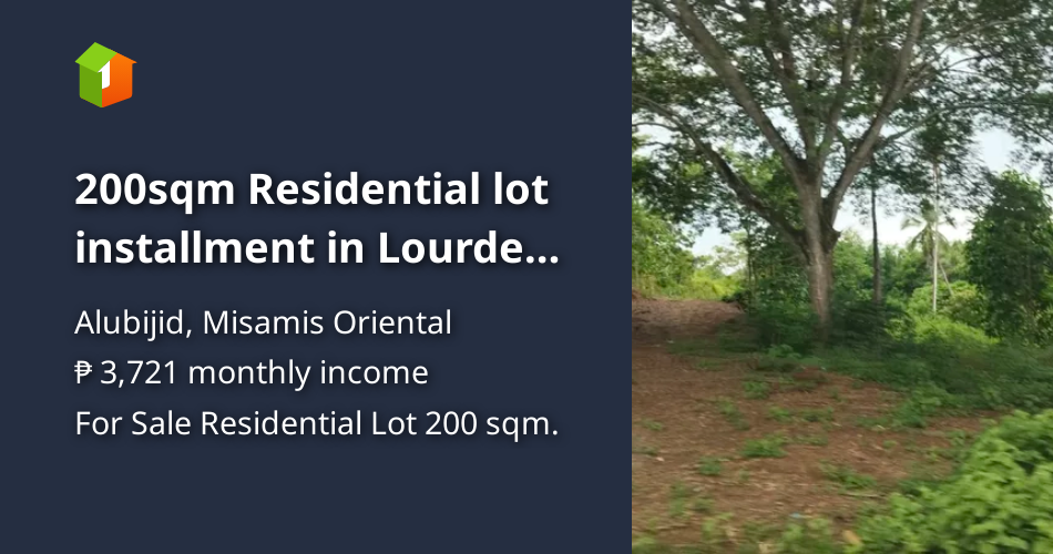 200sqm Residential lot installment in Lourdes Alubijid mis or [Lots 🚜 ...