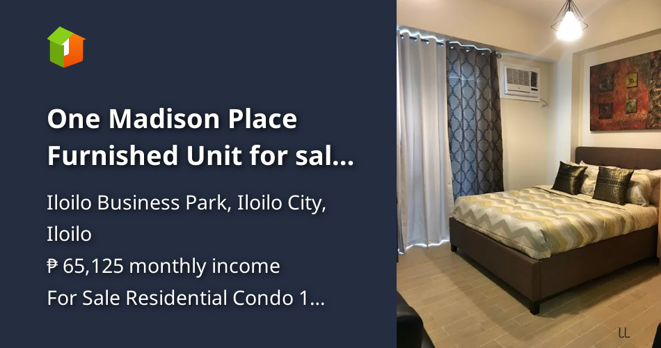 One Madison Place Furnished Unit for sale in Megaworld Iloilo Bus.Park [Condos 🏙️] (December ...