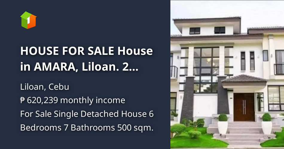 HOUSE FOR SALE House in AMARA, Liloan. 2 Storey Single Detached [Houses ...