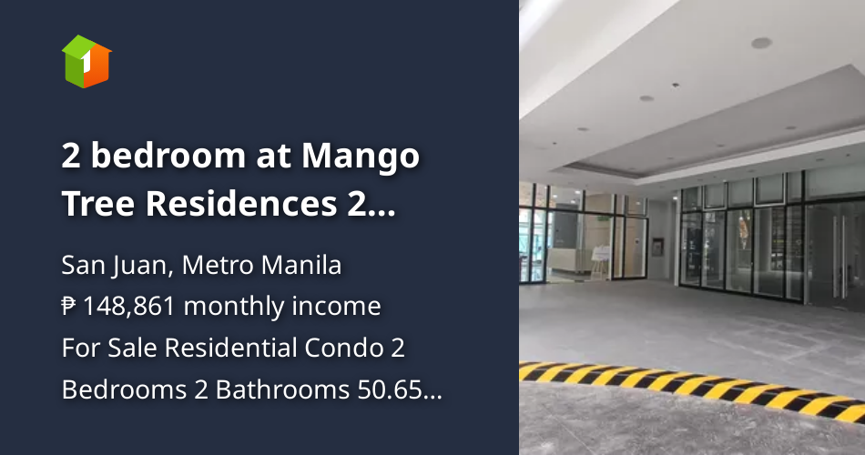 2 bedroom at Mango Tree Residences 2 bathroom near greenhills [Condos 🏙 ...