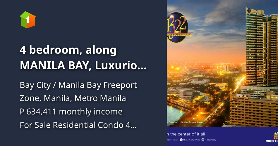 4 bedroom, along MANILA BAY, Luxurious CONDO by 1322 GOLDEN EMPIRE ...