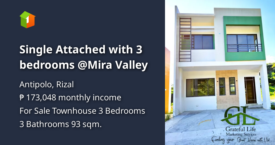 Single Attached with 3 bedrooms @Mira Valley [Houses and Lots 🏘️] (July ...