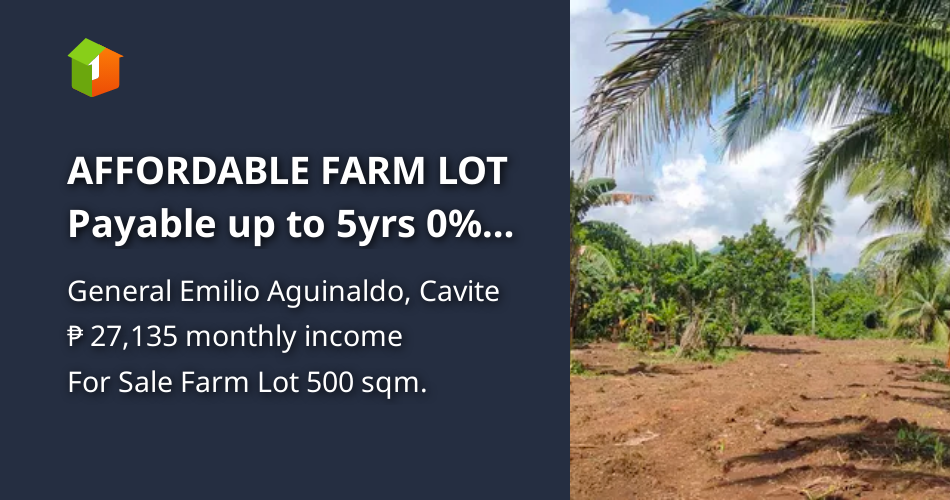 AFFORDABLE FARM LOT Payable up to 5yrs 0% interest!!! [Lots 🚜] (April ...