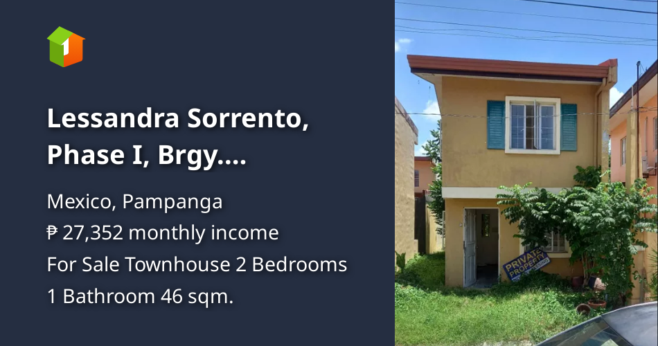 Lessandra Sorrento, Phase I, Brgy. Panipuan, Mexico, Pampanga [Houses ...