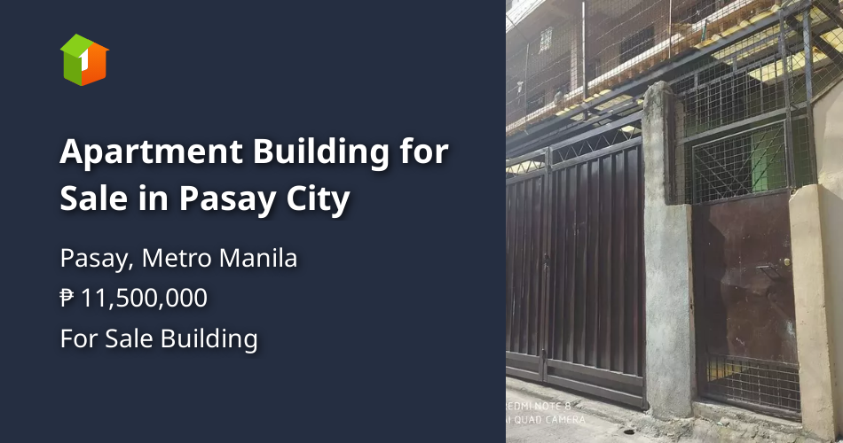 Apartment Building for Sale in Pasay City [Commercial Properties 🏭 ...