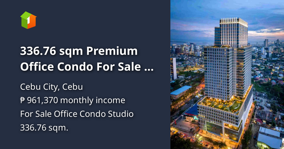 336.76 sqm Premium Office Condo For Sale in Cebu Exchange Tower, Cebu ...