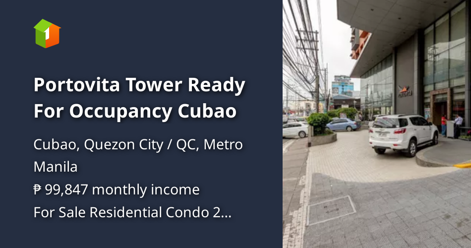Portovita Tower Ready For Occupancy Cubao [Condos 🏙️] (January 2024) in ...