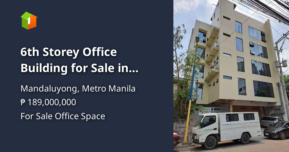 6th Storey Office Building for Sale in Mandaluyong City [Commercial ...