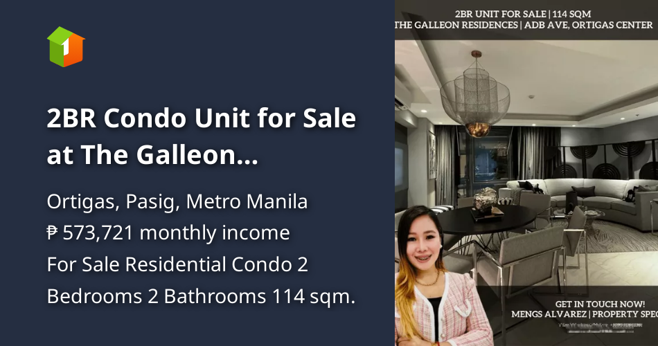 2BR Condo Unit for Sale at The Galleon Residences Ortigas Center [Condos 🏙️] (April 2024) in ...