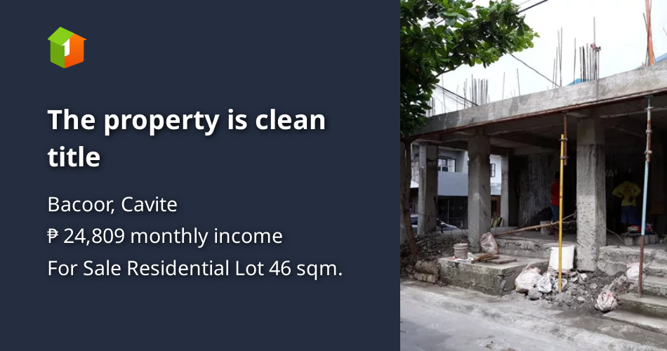 The property is clean title [Lots 🚜] (November 2021) in Bacoor, Cavite ...