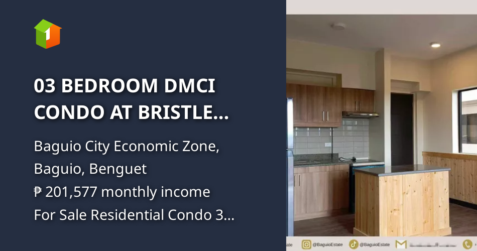 03 BEDROOM DMCI CONDO AT BRISTLE RIDGE RESIDENCES, PACDAL, BAGUIO CITY ...