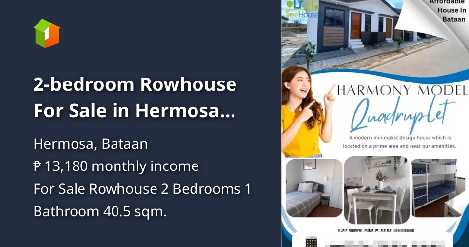 2-bedroom Rowhouse For Sale in Hermosa Bataan [Houses and Lots 🏘️] (May ...